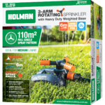 3-Arm Rotating Sprinkler with Heavy Duty Weighted Base - Holman Industries