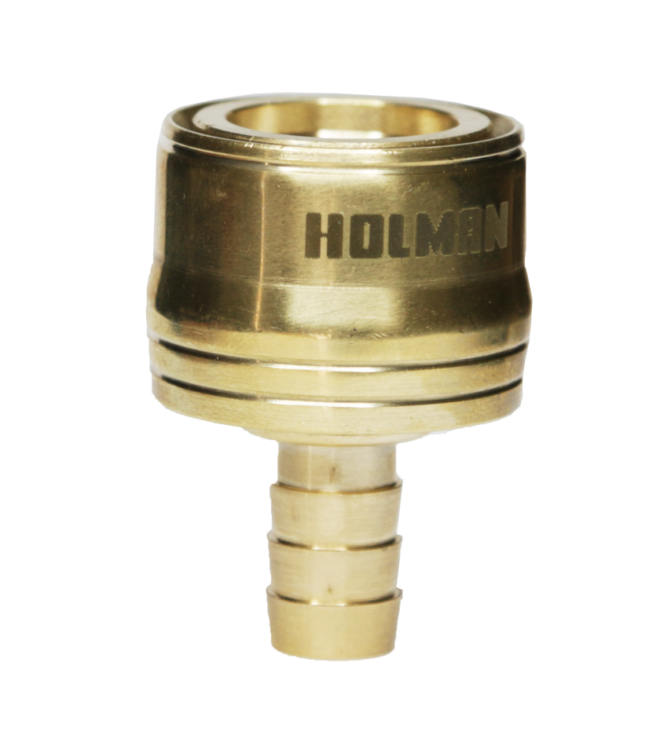 ⌀12mm Brass Grip ‘n’ Lock Hose Connector - Holman Industries