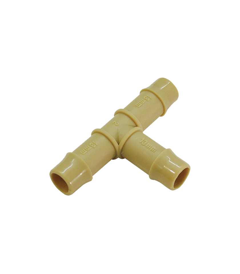 13mm Barbed Tee (Beige) - Holman Industries