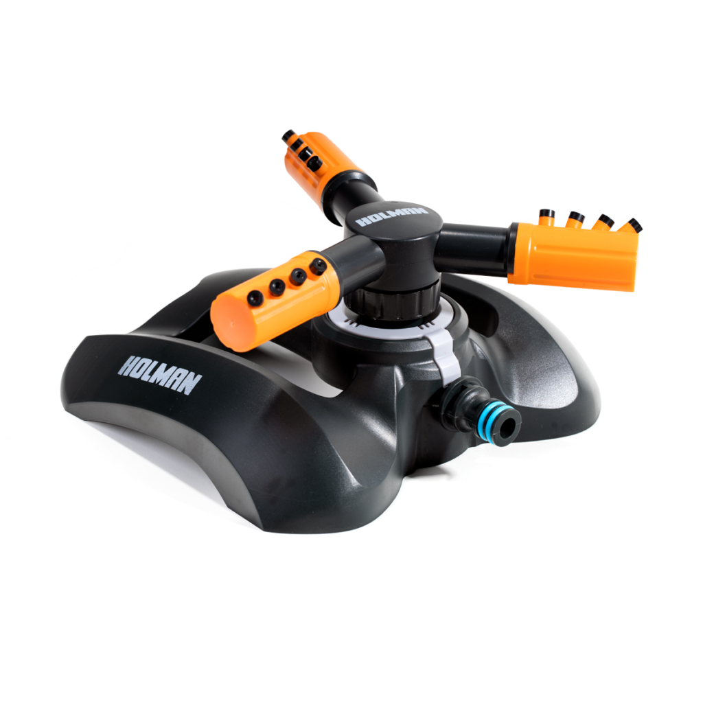 3-Arm Rotating Sprinkler with Heavy Duty Weighted Base - Holman Industries