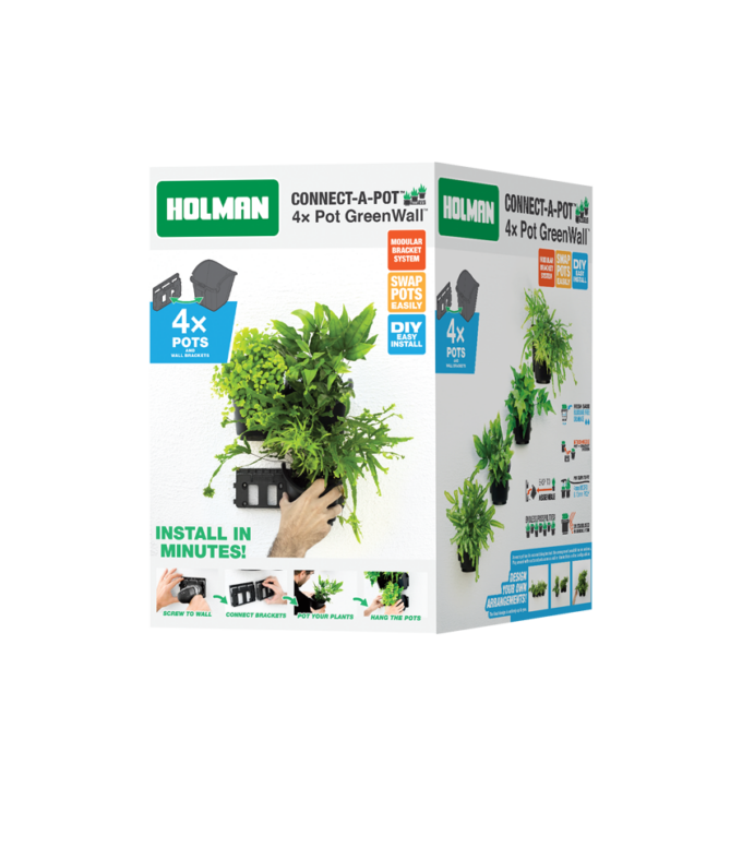 Connect-a-Pot™ 4 x Pot GreenWall® - Holman Industries