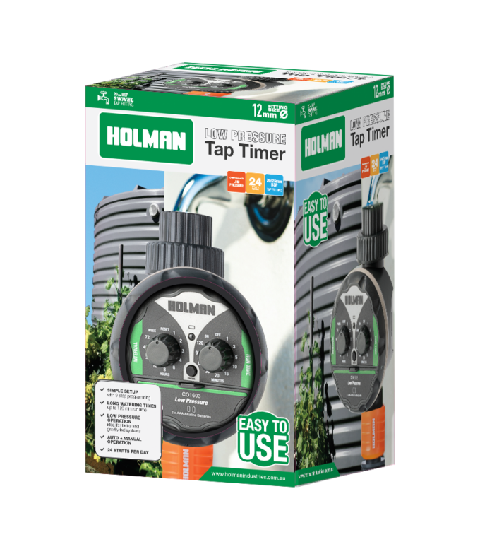 Low Pressure Watering Tap Timer - Holman Industries