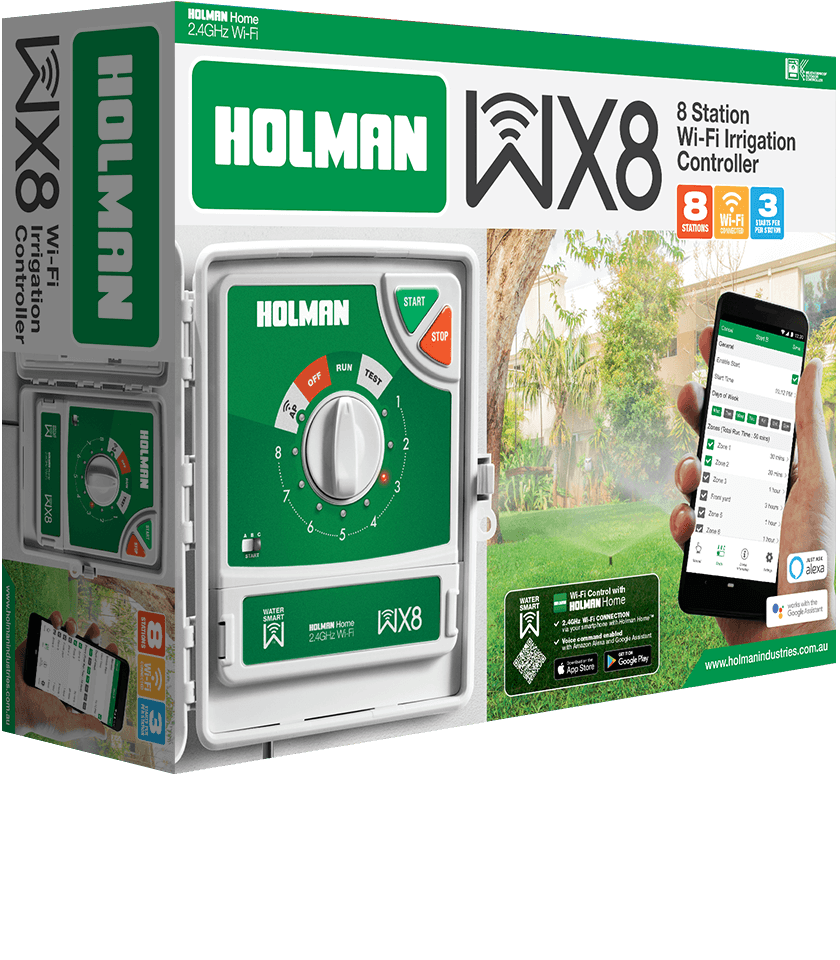 WX8 8 Station Wi-Fi Irrigation Controller - Holman Industries