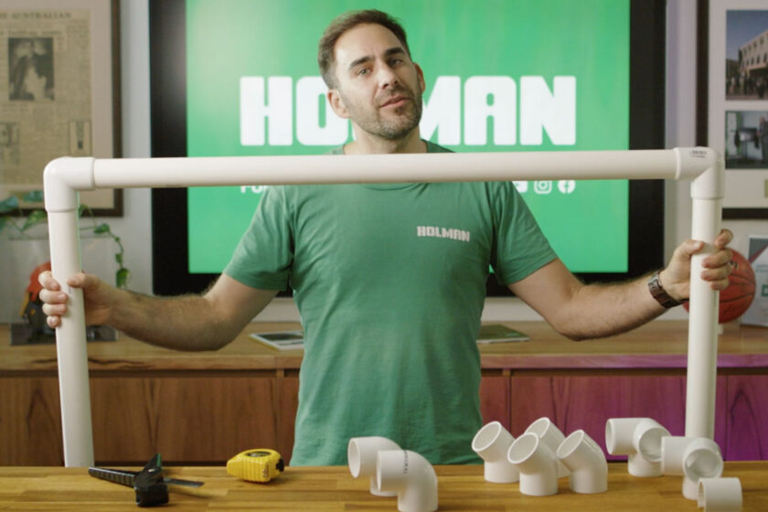 How to make DIY PVC Soccer Goals for Kids - Holman Industries