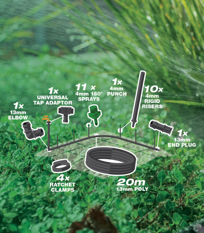 30 Piece Garden Bed Spray Kit - Holman Industries