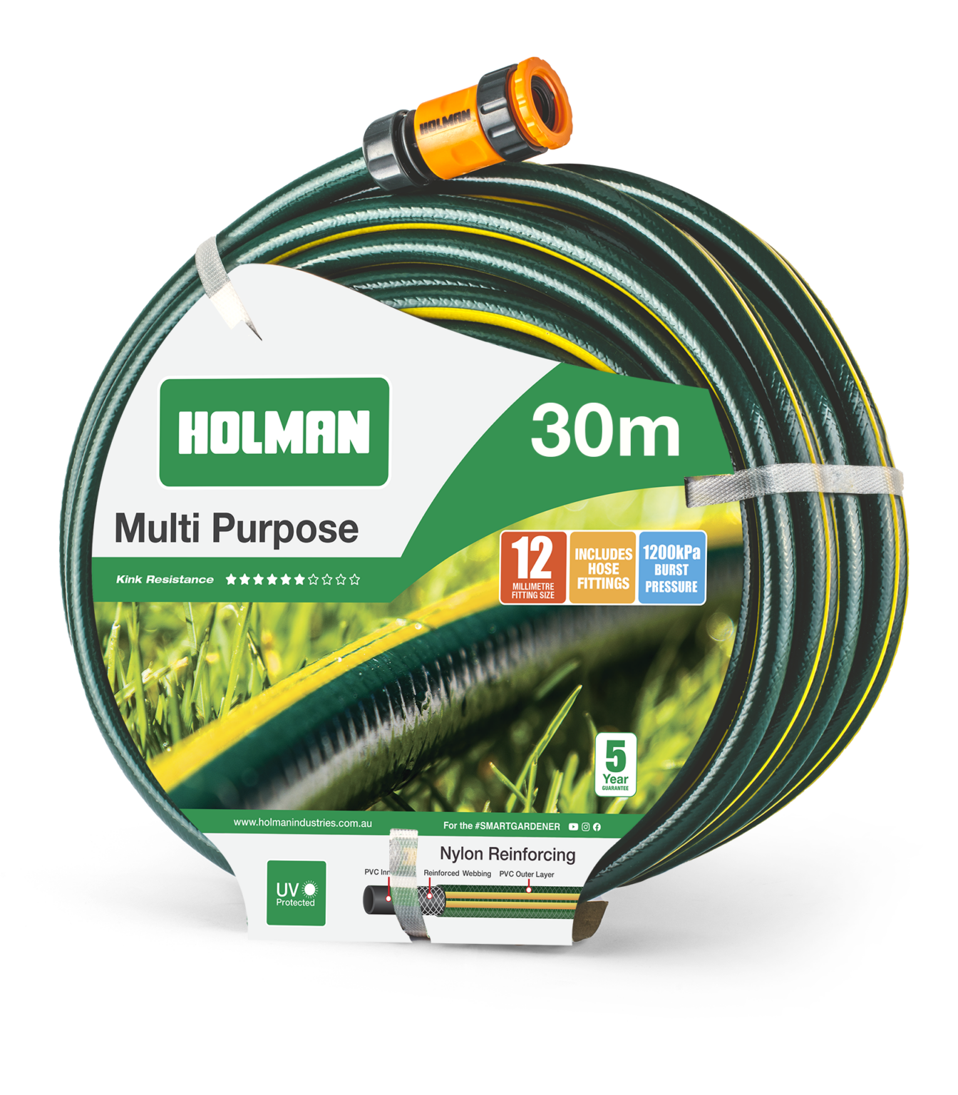 ⌀12mm × 30m Multi-Purpose Garden Hose - Holman Industries