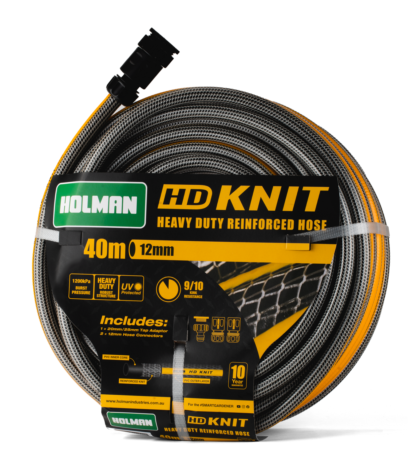 ø12mm × 40m Heavy Duty Knit Reinforced Hose - Holman Industries