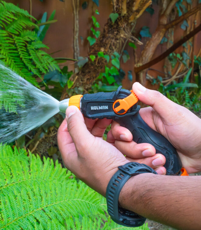 Comfort Grip Adjustable Pistol with Thumb Flow Control - Holman Industries