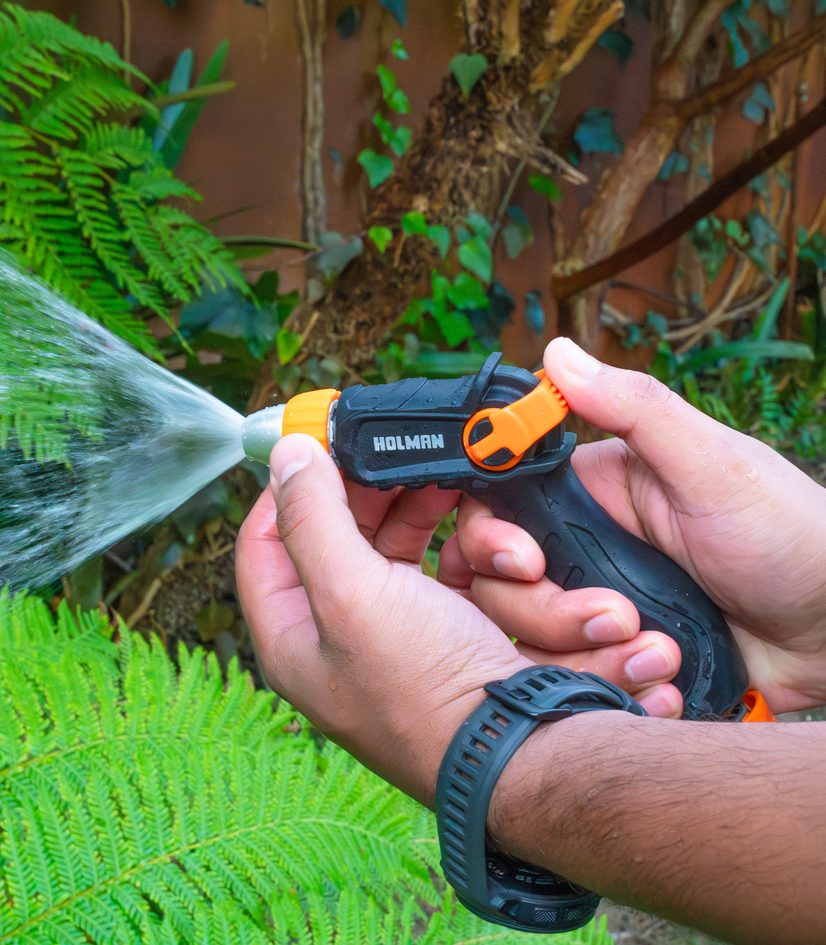 Comfort Grip Adjustable Pistol with Thumb Flow Control - Holman Industries