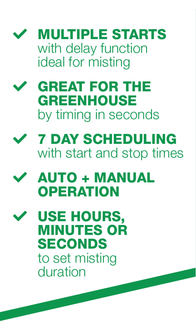 25m Misting Kit with SwapLock® Fittings and Tap Timer - Holman Industries