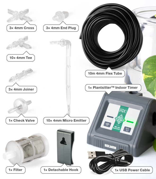 Wi-Fi Plantsitter™ Indoor Timer Kit - Wi-Fi Watering - Holman Industries