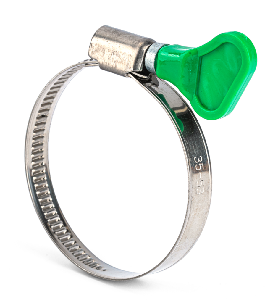 35-53mm Stainless Steel Hose Clamp with Butterfly Grip - Holman Industries