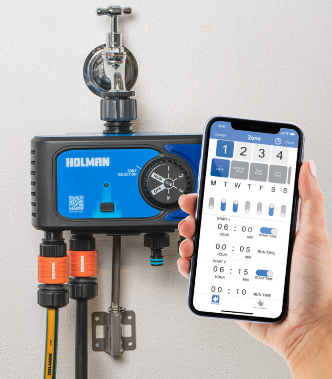 BX4 4x Outlet Bluetooth® Tap Timer - Simple Watering - Holman Industries