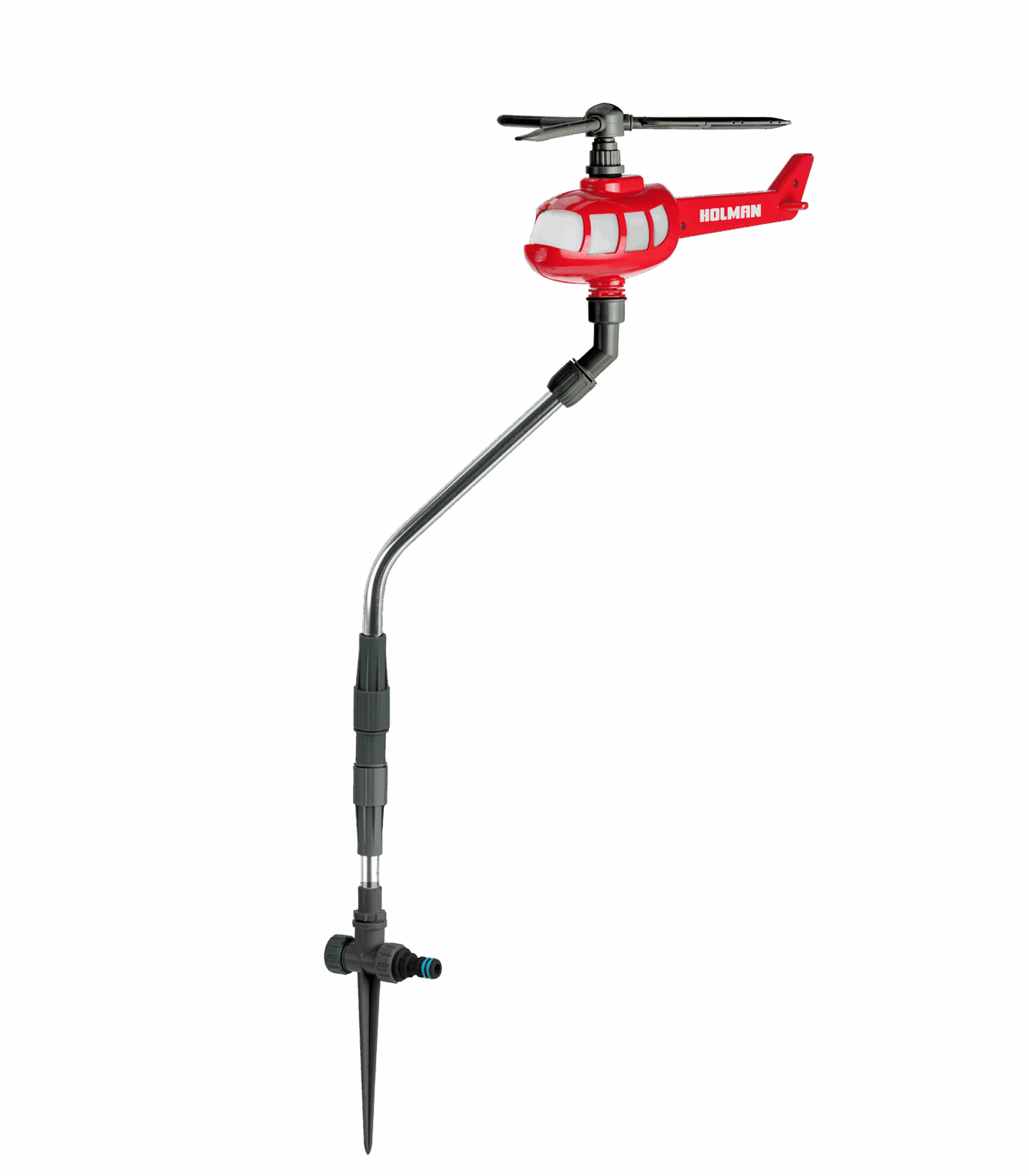 Helisoaker Rotating Helicopter Sprinkler - Red - Holman Industries