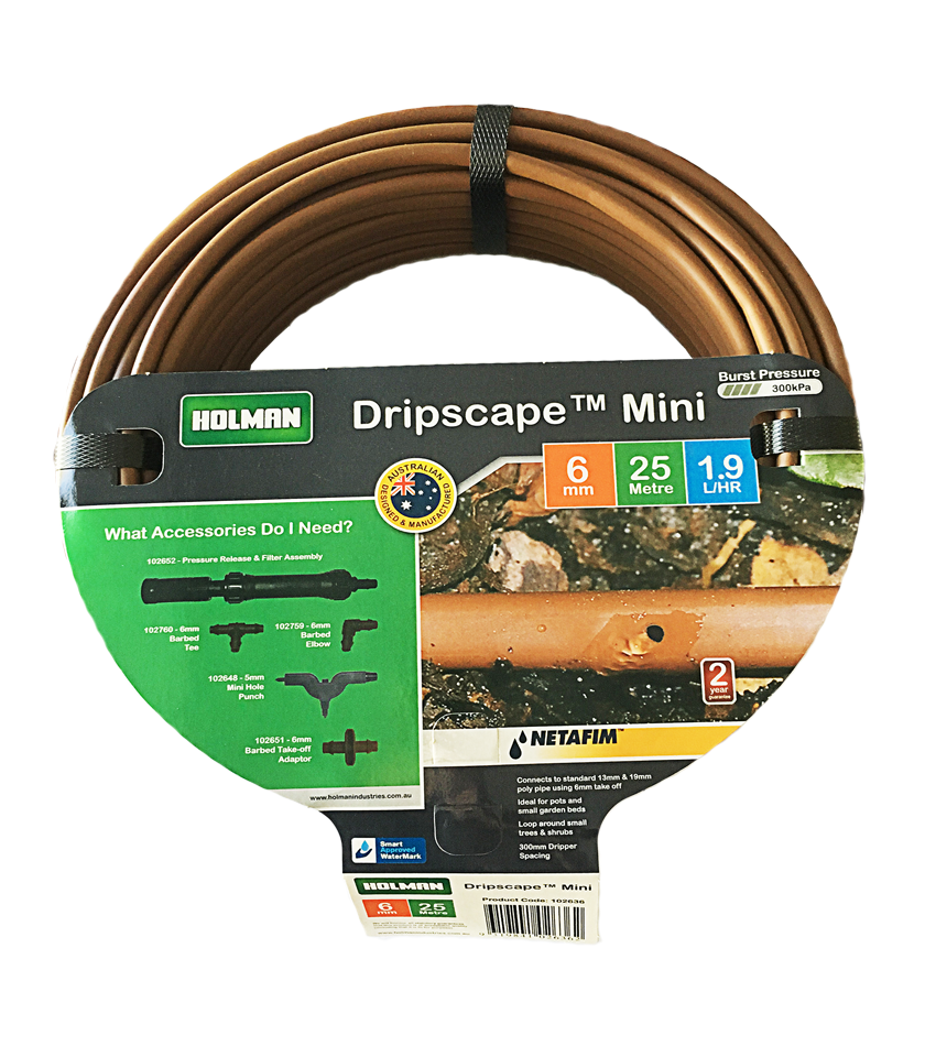 6mm x 25m Dripscape Mini Drip Tube - Holman Industries