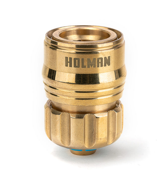 ⌀12mm Brass Grip ‘n’ Lock Hose Connector - Holman Industries