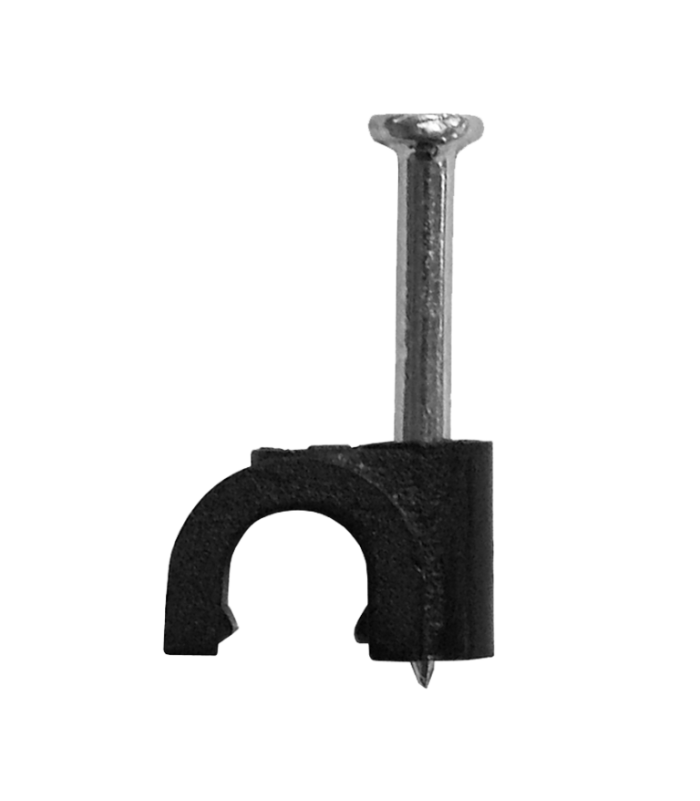 4mm Saddle Clip With Nail - 10 Pack - Holman Industries