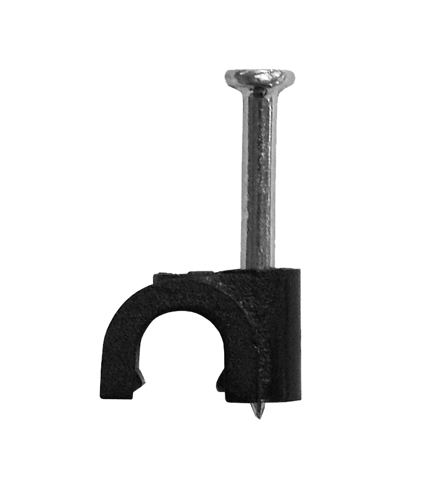 4mm Saddle Clip With Nail - 10 Pack - Holman Industries