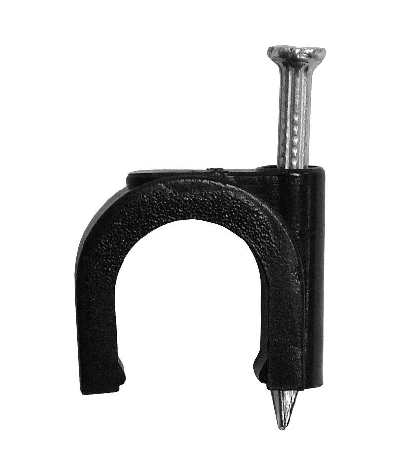 13mm Saddle Clip With Nail - 10 Pack - Holman Industries