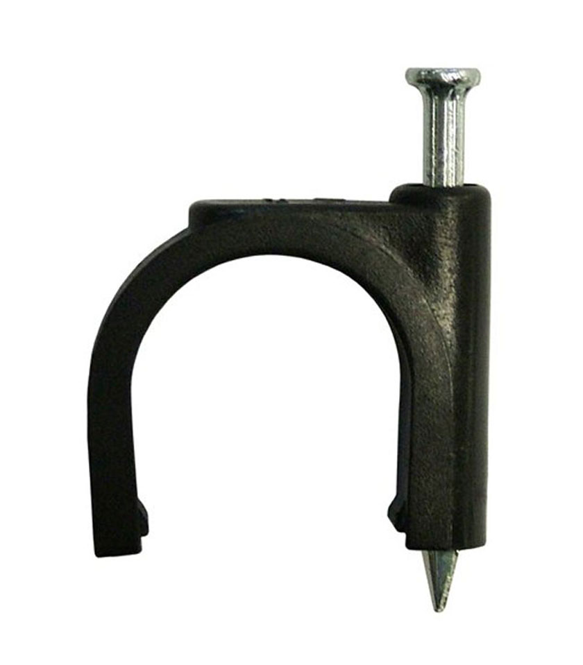 19mm Saddle Clip With Nail - 10 Pack - Holman Industries