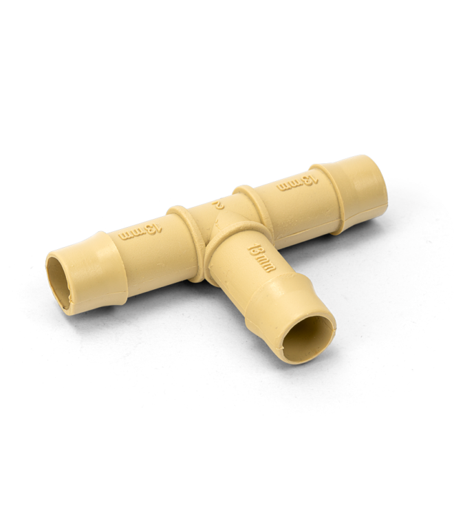 13mm Barbed Tee (Beige) - Holman Industries